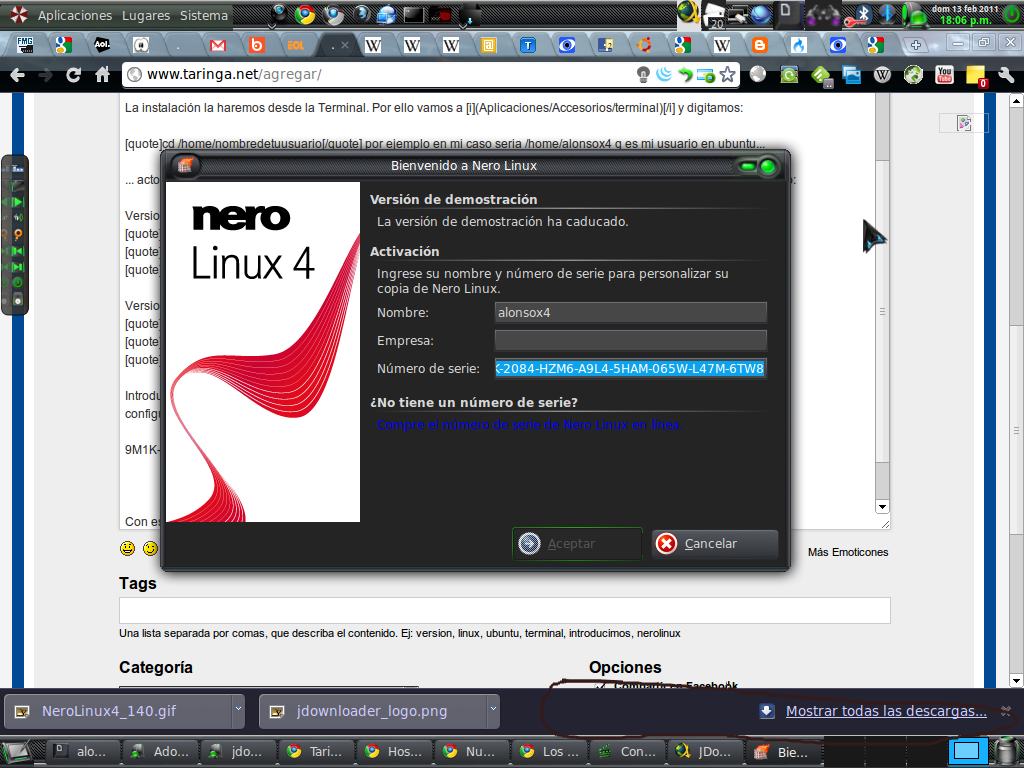 Nero 4 Linux | Espacio de José Sánchez